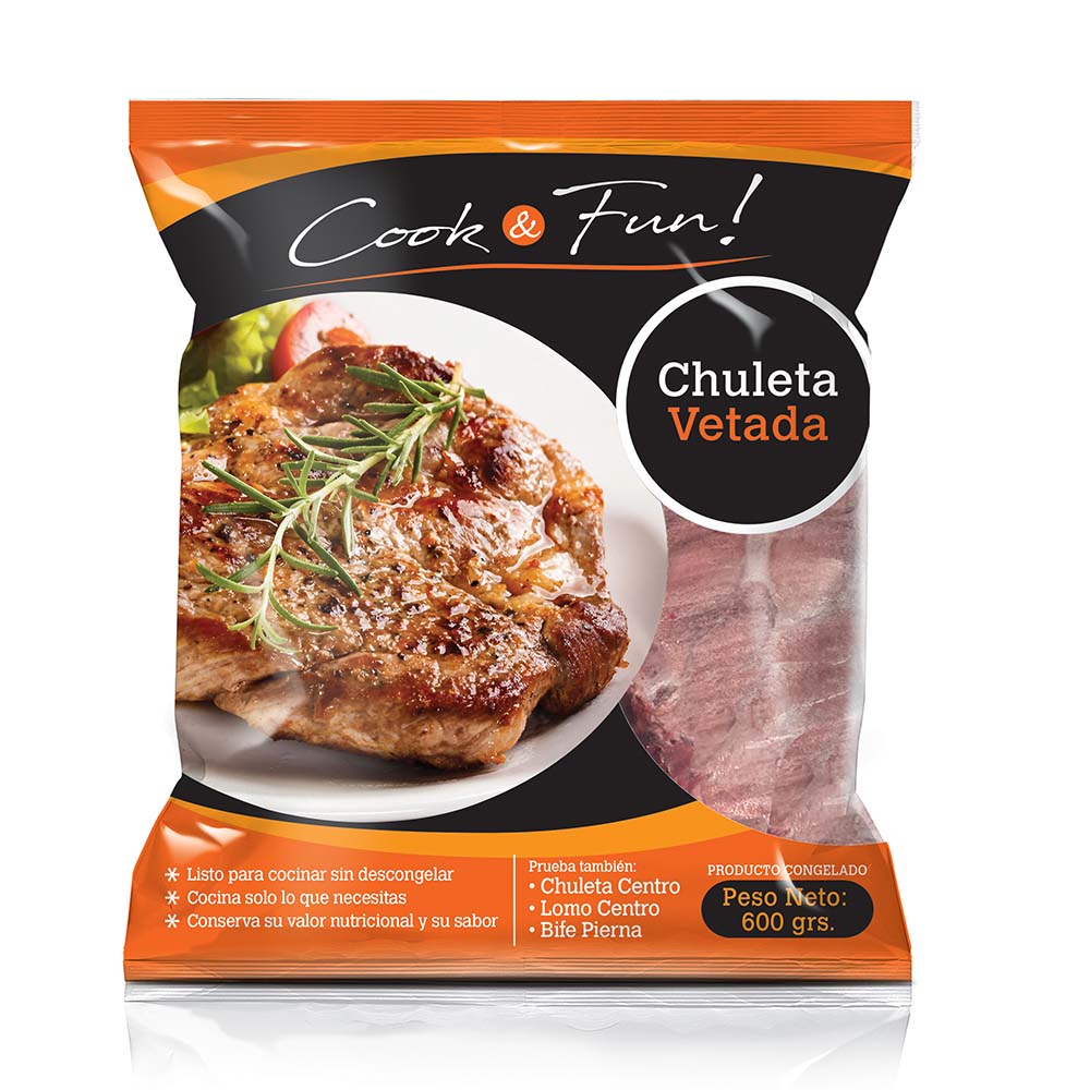Chuleta Vetada Cook & Fun 600 gr Caja 8,4 kg | Valledor